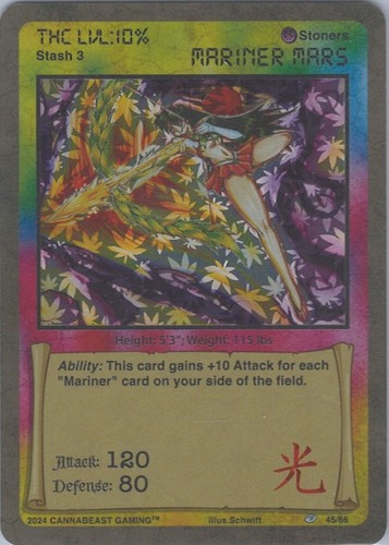 CannaBeast Hikari “Mariner Mars” 3D Holographic Card 45/86 TCG CCG ...
