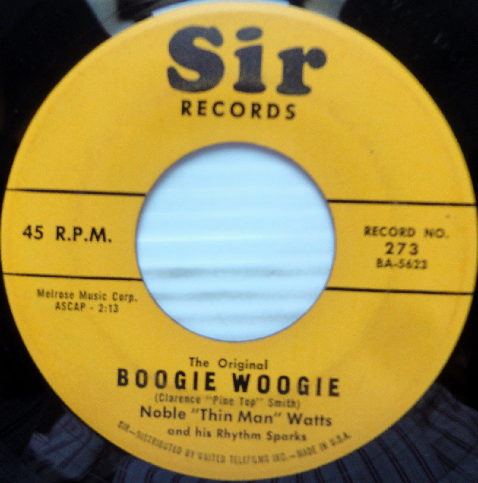 Noble " Mince Man " Watts 45 Mashed Potatoes / Boogie Woogie 45 Sir ...
