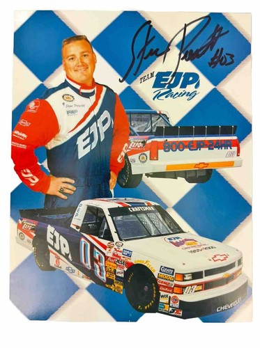 Steve Prescott EJP RACING #03 Autograph Signed 8x10 Promo Hero Card ...
