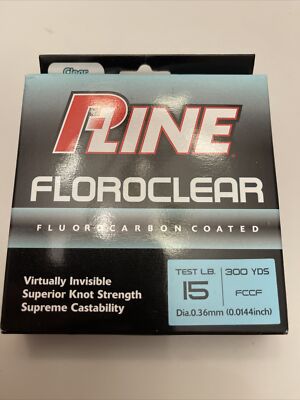 P-Line FloroClear 15lb 300 Yard Clear Fishing Line #FCCF-15 | eBay