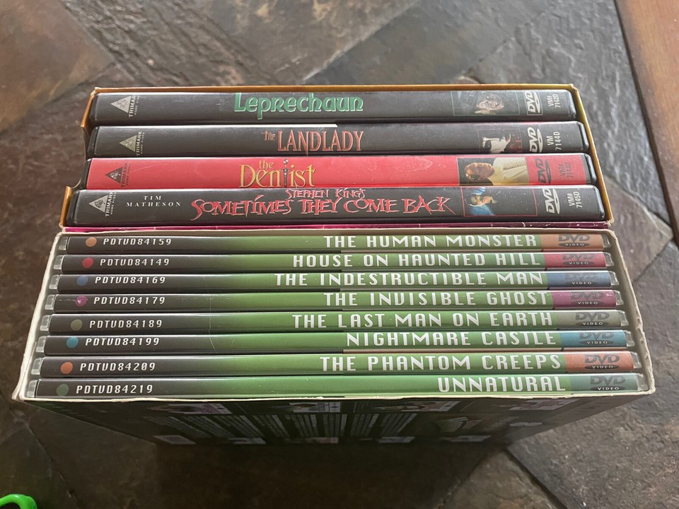 2 DVD Horror Box Sets The Best Of Horror & Classic Horror Collection ...
