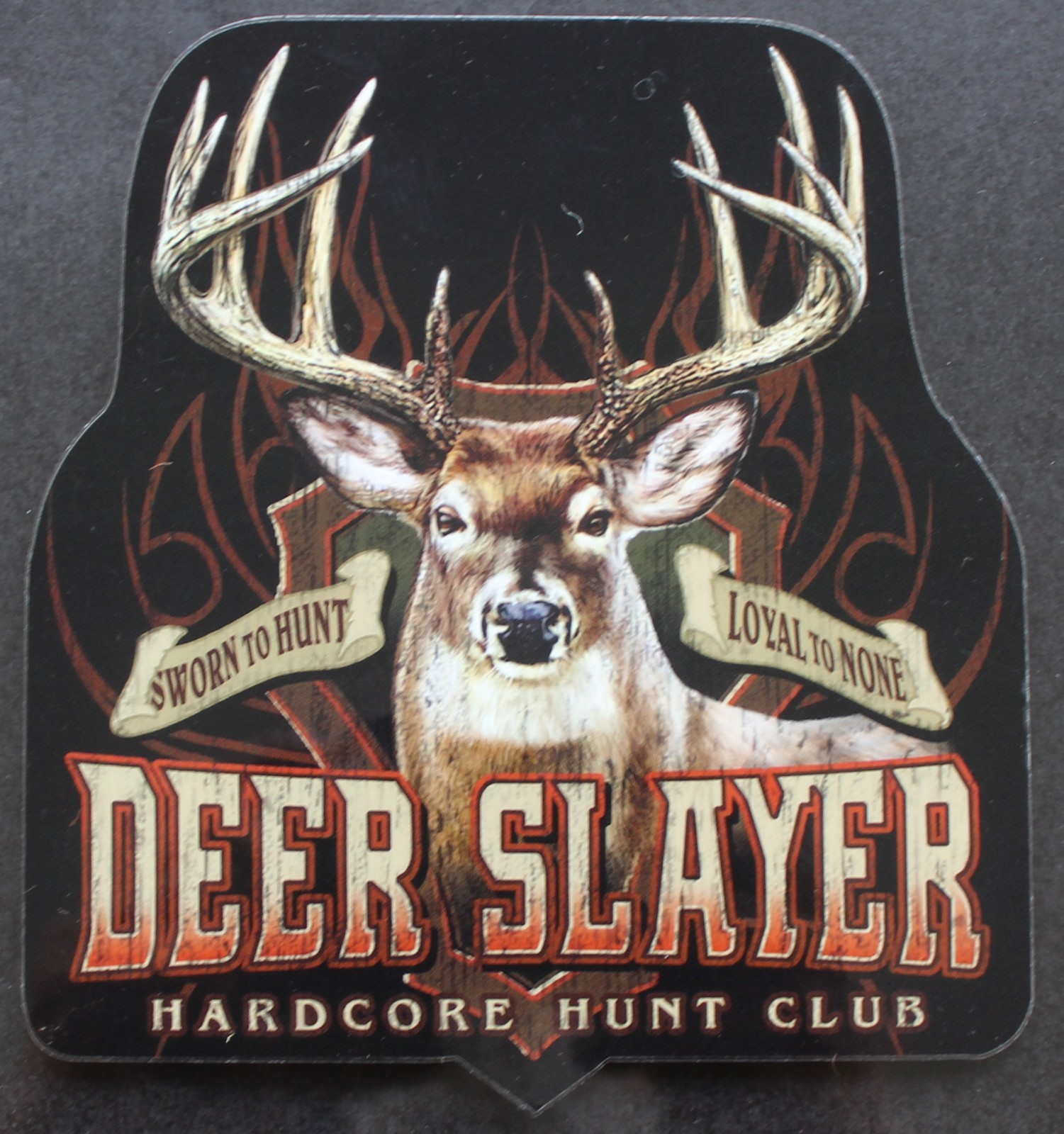 Hunters Deer Slayer Hunt Club Decal colorful Die Cut Car Sticker Loyal ...