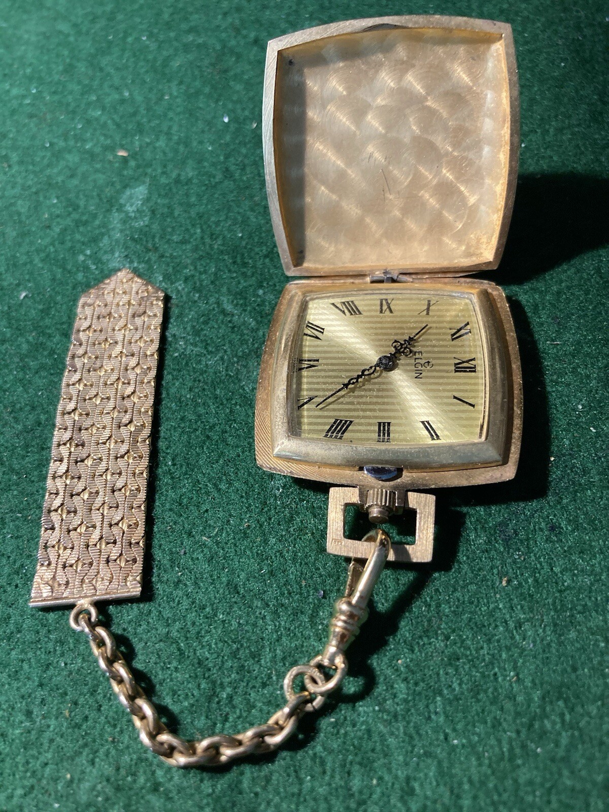 Beautiful Vest Pocket Watch And Fob - Gem