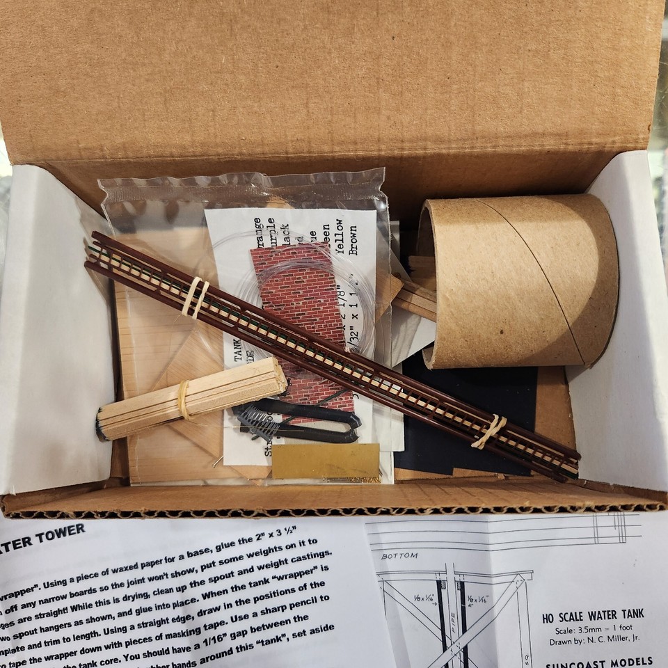 Suncoast Models 3010 HO Scale Water Tank Kit | eBay