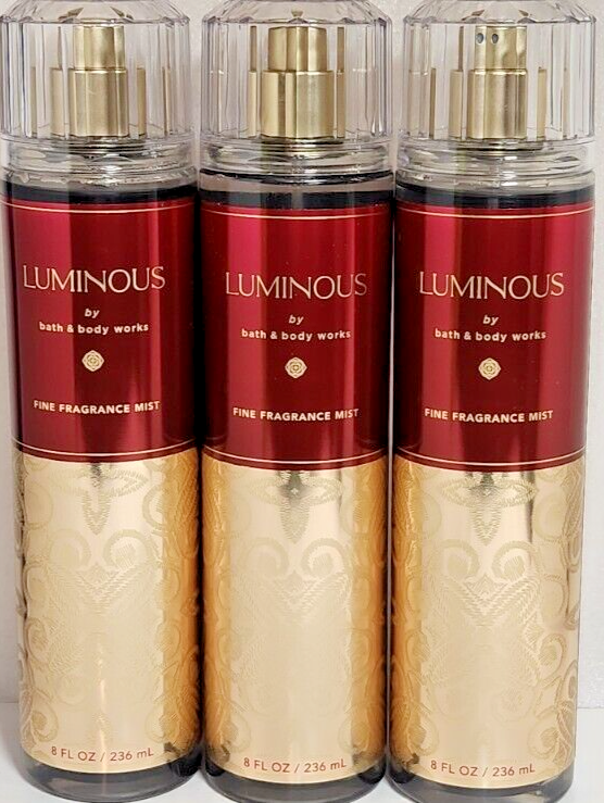 Bath & Body Works LUMINOUS Fine Fragrance Mist 8 fl. oz. Lot of 3 | eBay