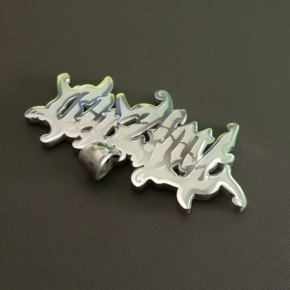 TWIZTID ICP embossed Polished Stainless Steel pendant w/30 inch ball ...