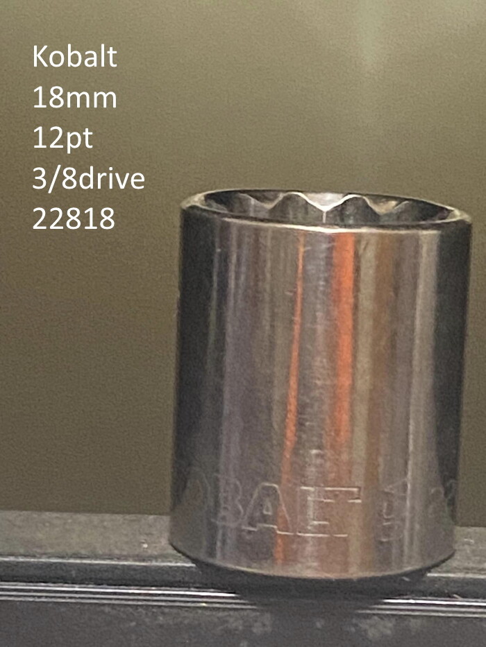 USA MADE 18mm and 19mm Sockets 6pt 12pt 3/8 1/2dr price each many ...