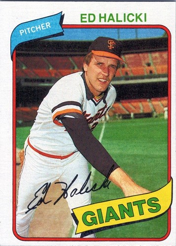 1980 Topps #217 Ed Halicki San Francisco Giants EX-MT | eBay