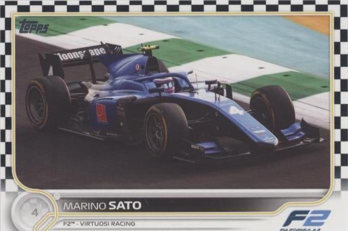 2022 Topps Formula 1 - F2 Cars Marino Sato #132 Checker Flag for sale ...