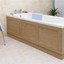 Traditional Bathroom 1700mm Side Bath Panel 15mm Wooden Oak MDF Wood ...
