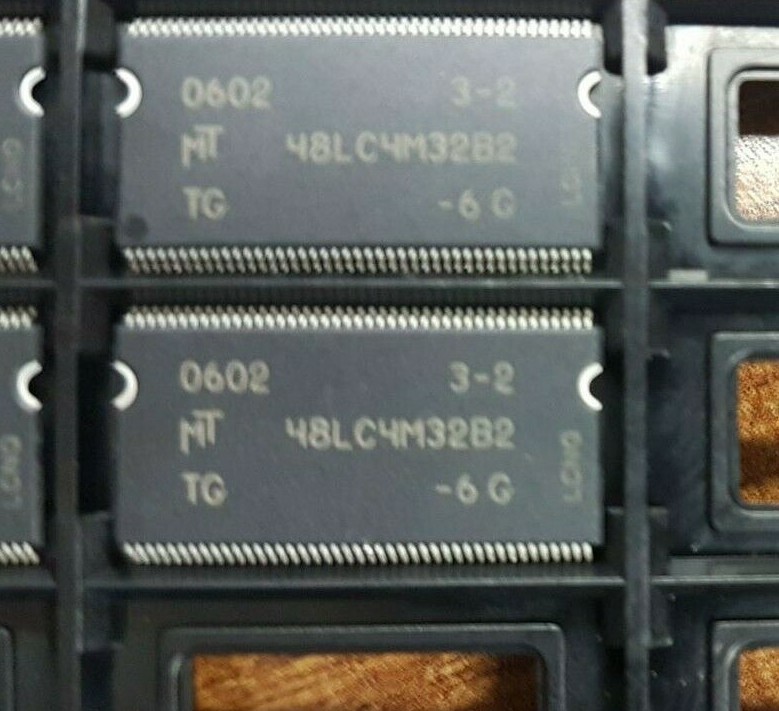 LOT OF 6 PCS. MICRON MT48LC4M32B2TG-6:G 4M X 32 SYNCHRONOUS DRAM, 5.5 ...