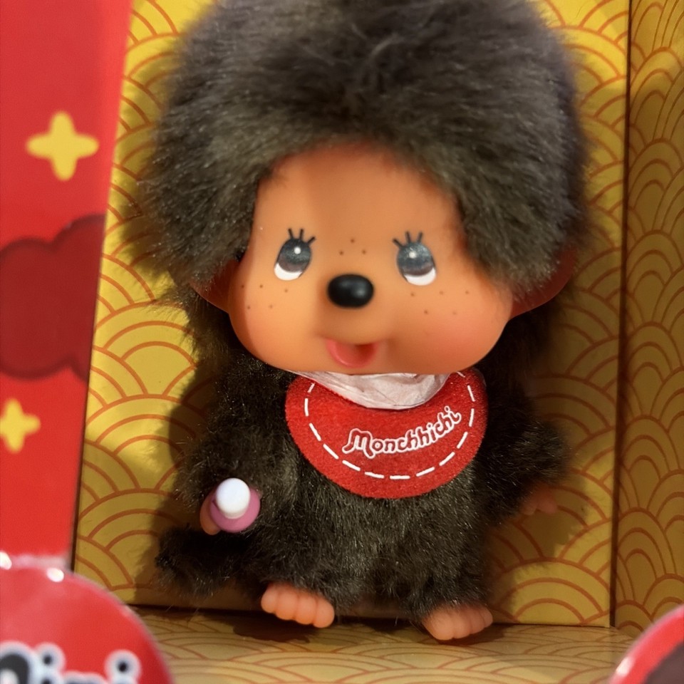 Mini Monchhichi Pocket Friend New In Box Very Rare Plush Doll With ...