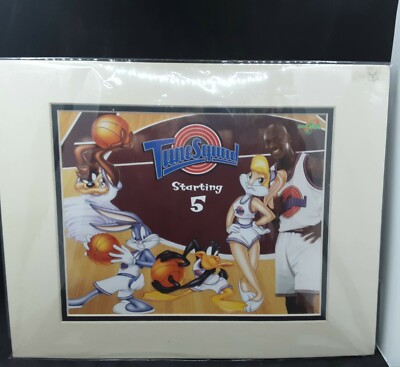 96 Space Jam Michael Jordan Toon Squad Starting 5 Lithograph Taz Bugs ...