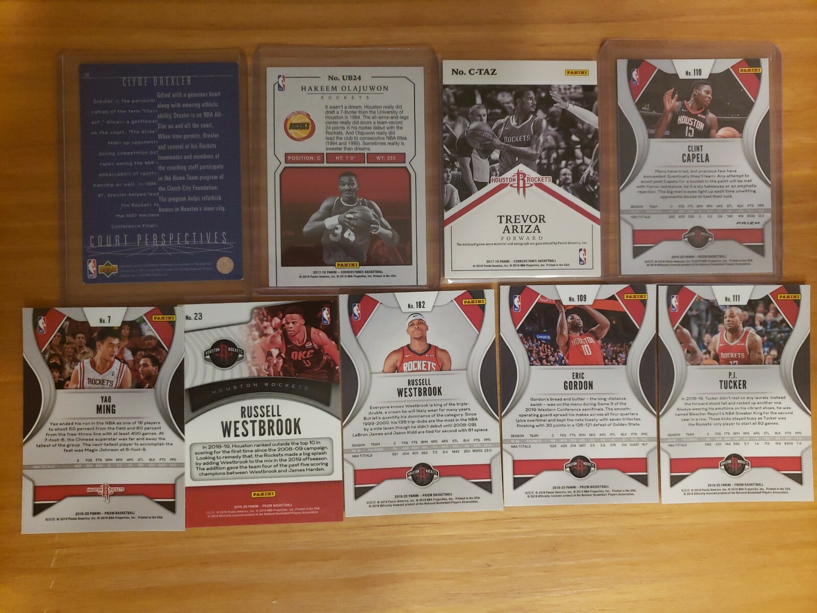 Houston Rockets Cards: Hakeem, Westbrook, Trevor Ariza Jersey Patch | eBay