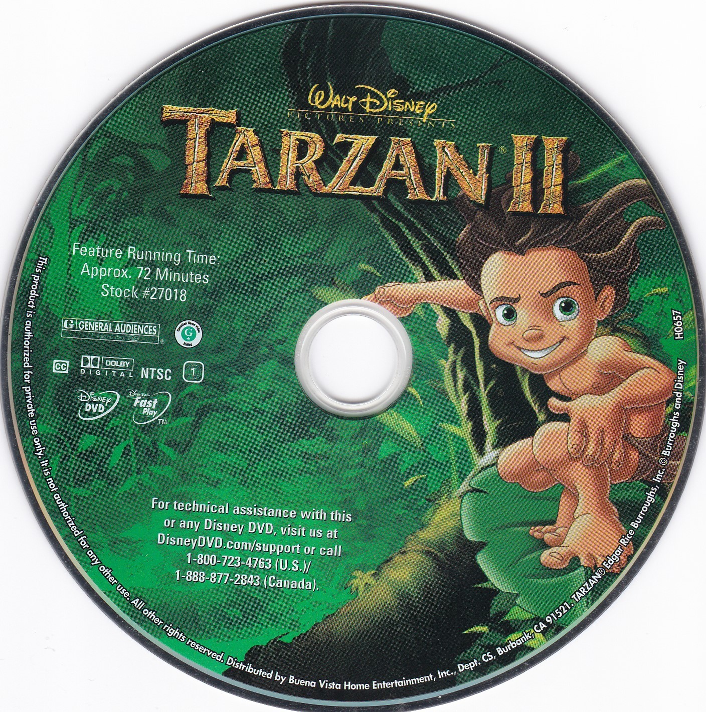 Tarzan II (Disney, 2005, DVD) **DISC ONLY** | eBay