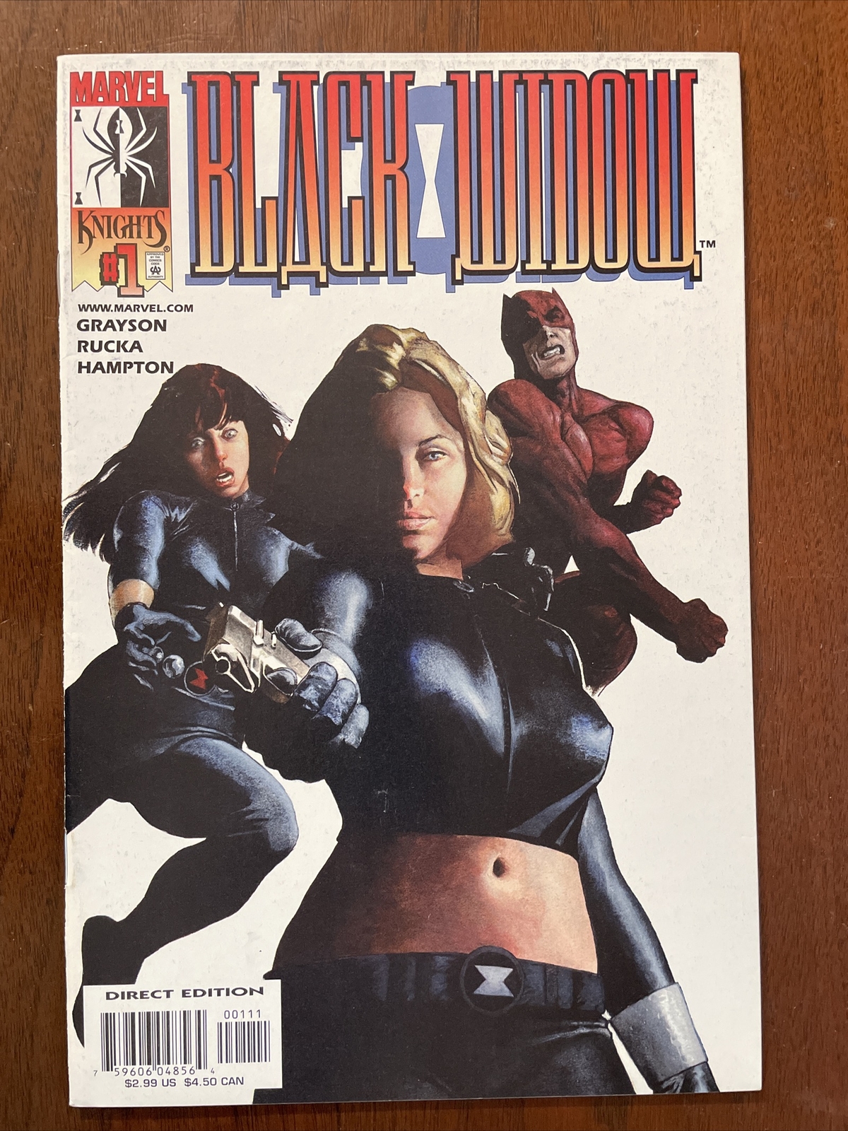 Black Widow Comic 1 Cover A First Print 2001 Devin Grayson Greg Rucka ...