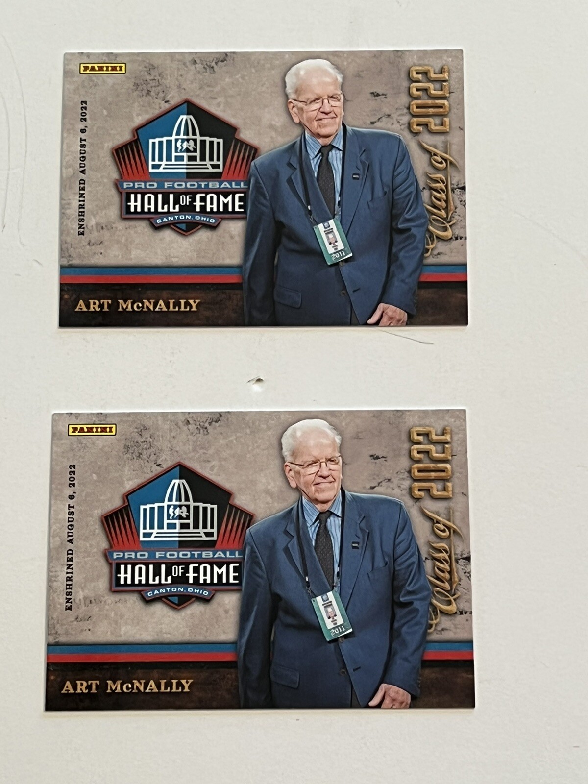 Art McNally Football Hall of Fame HOF Panini 2022 Card HOF NFL Official ...