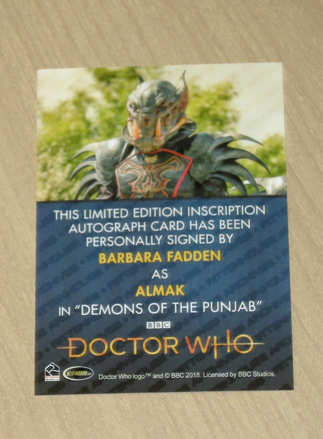 2022 Rittenhouse Doctor Who Series 11/12 autograph auto Barbara Fadden ...