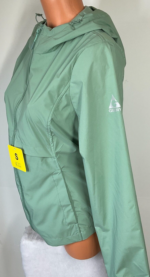 Gerry Ladies' Green Package Hooded Rain Jacket Small NWOT | eBay