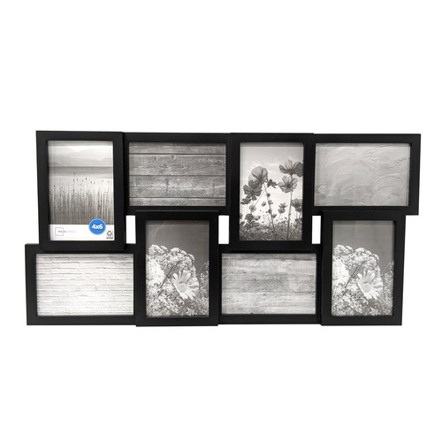 4x6 8-Opening Linear Gallery Collage Picture Frame, Black | eBay