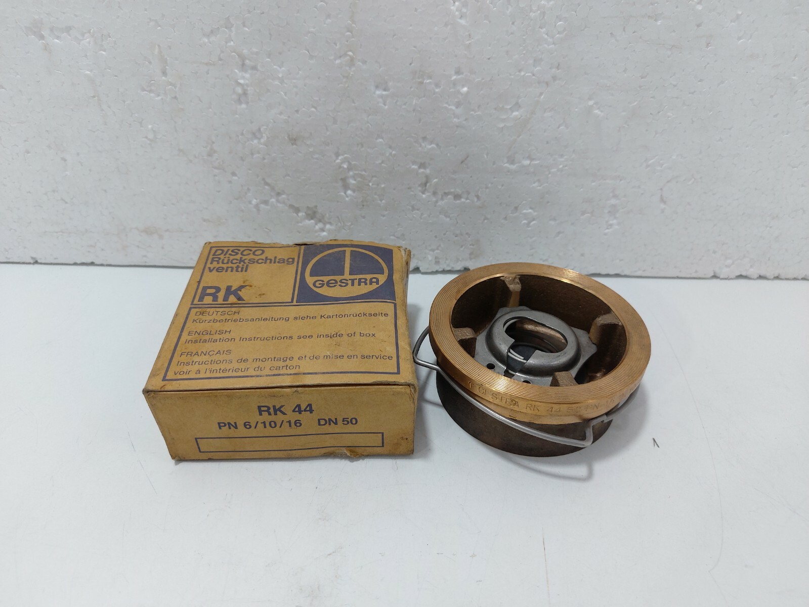 GESTRA FLOWSERVE 2-1/2" BRONZE WAFER CHECK VALVE RK44 SS INTERNALS for ...