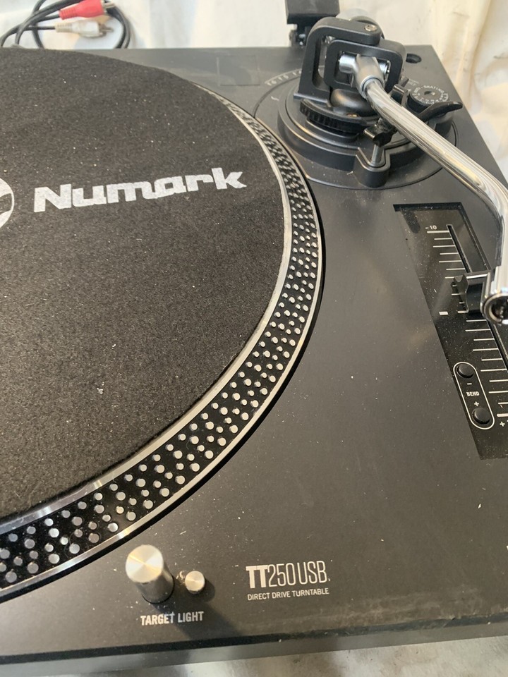 DJ TURNTABLE NUMARK TT250 USB DIRECT DRIVE RECORD DECK VINYL PLAYER ...