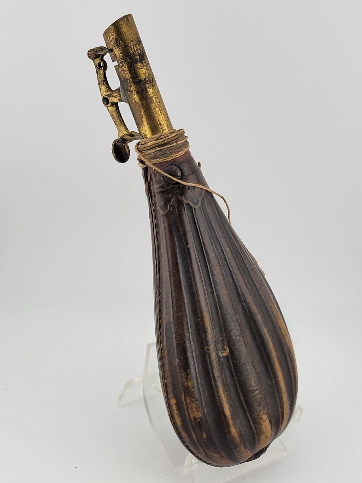 Rare Antique 19th Century Civil War Era Muzzleloader Black Powder Flask ...