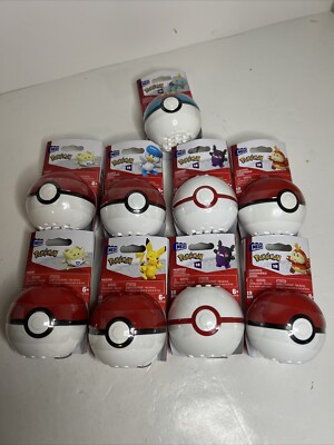 Lot Of 9 Pokémon Mega Blocks Bloks Construx Pikachu Togepi Fuecoco ...