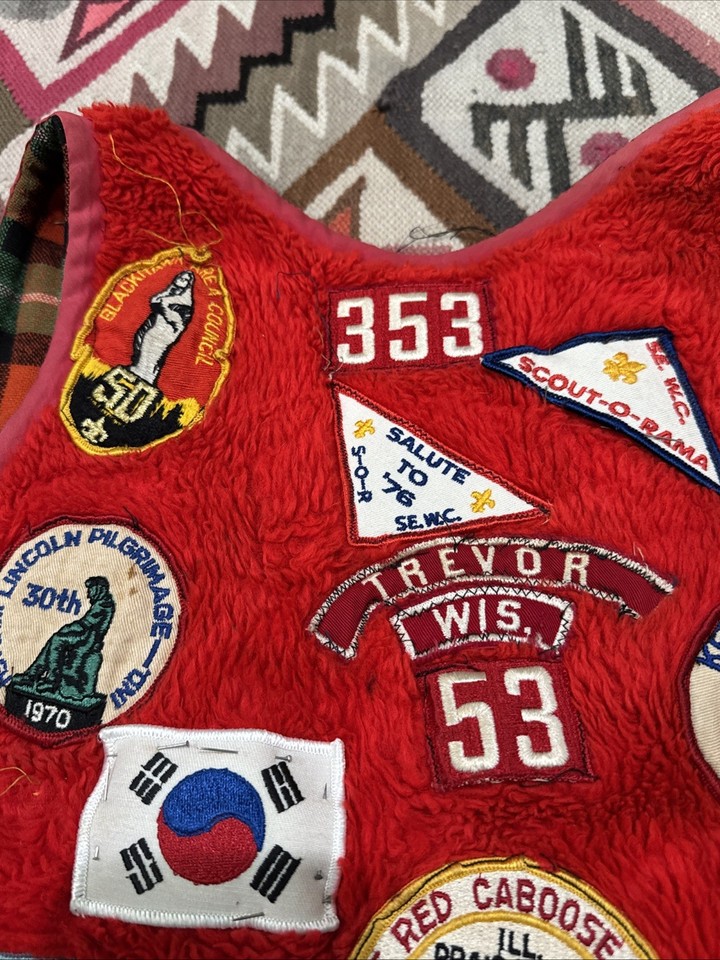 Rare BSA Boy Scouts Of America Wisconsin Kenosha Council 35 1970s Patch ...