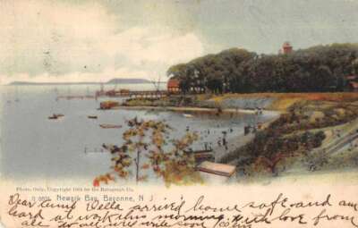Bayonne New Jersey Newark Bay Birds Eye View Vintage Postcard AA7768 | eBay