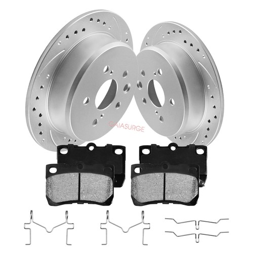 291mm Rear Disc Rotors + Ceramic Brake Pads for 2006 2007 2008-2013 ...