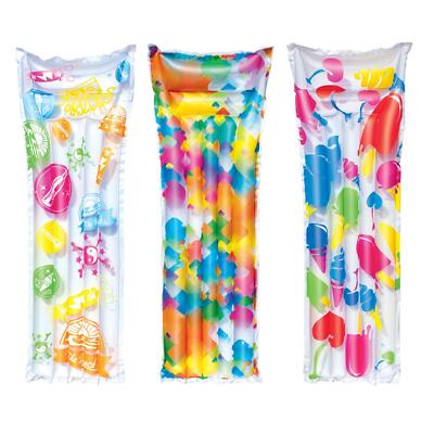 INFLATABLE MULTI COLOUR SWIMMING POOL MAT BEACH LILO LOUNGER | eBay UK