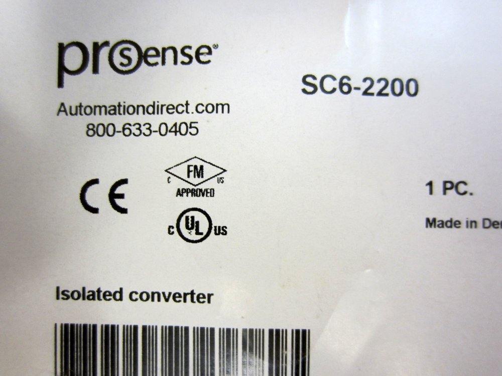 Automation Direct SC6-2200 Prosense Isolated Converter SC62200 | eBay