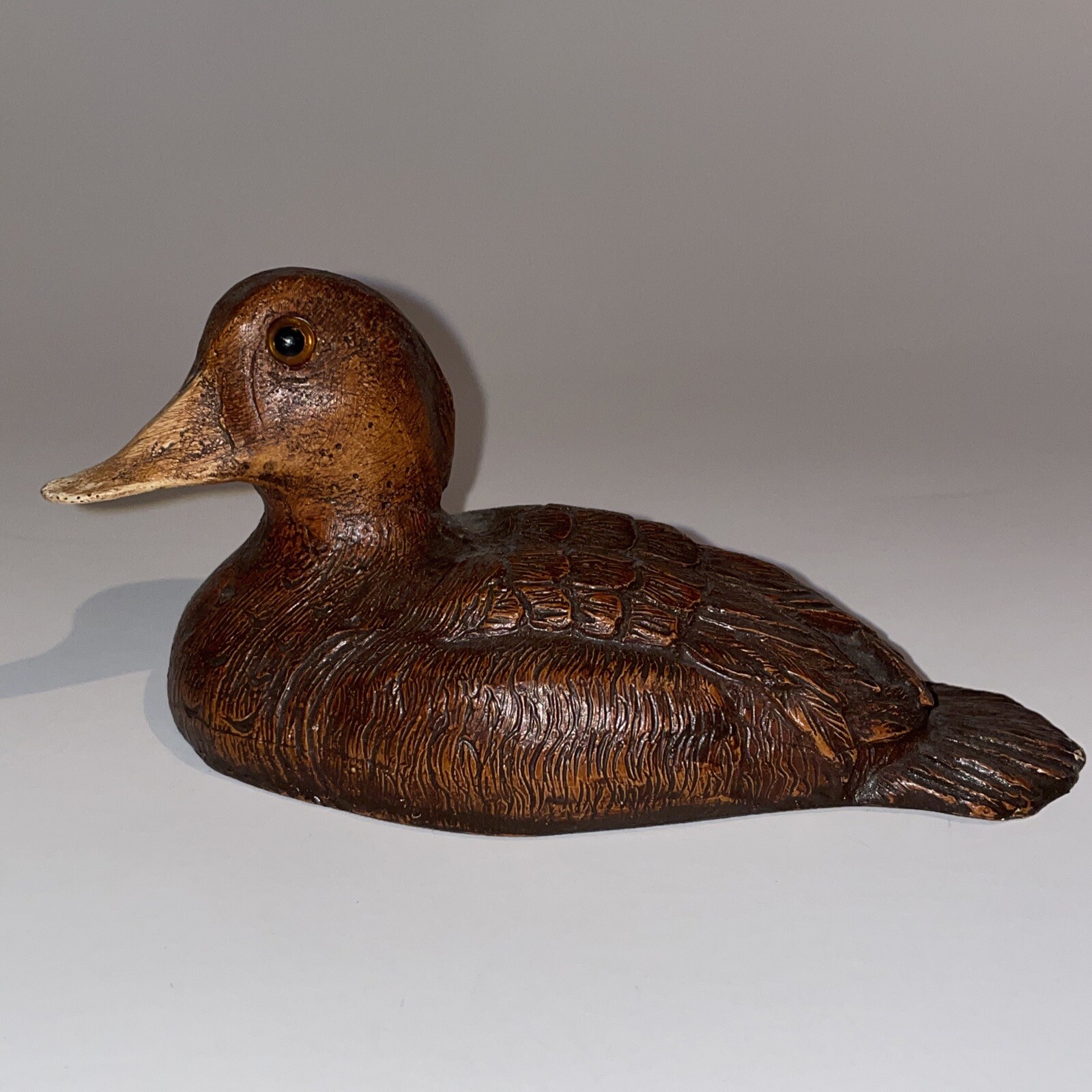 Vintage 1983 Handcrafted Greenwing Teal Duck 111 Frederick Wm Huber ...