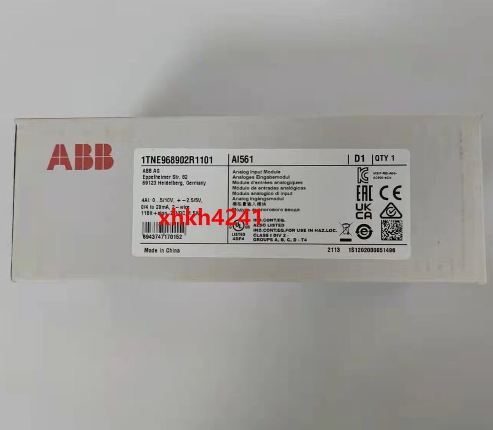 New ABB AI561 1TNE968902R1101 Analog Input Module In Box Expedited Shipping | eBay
