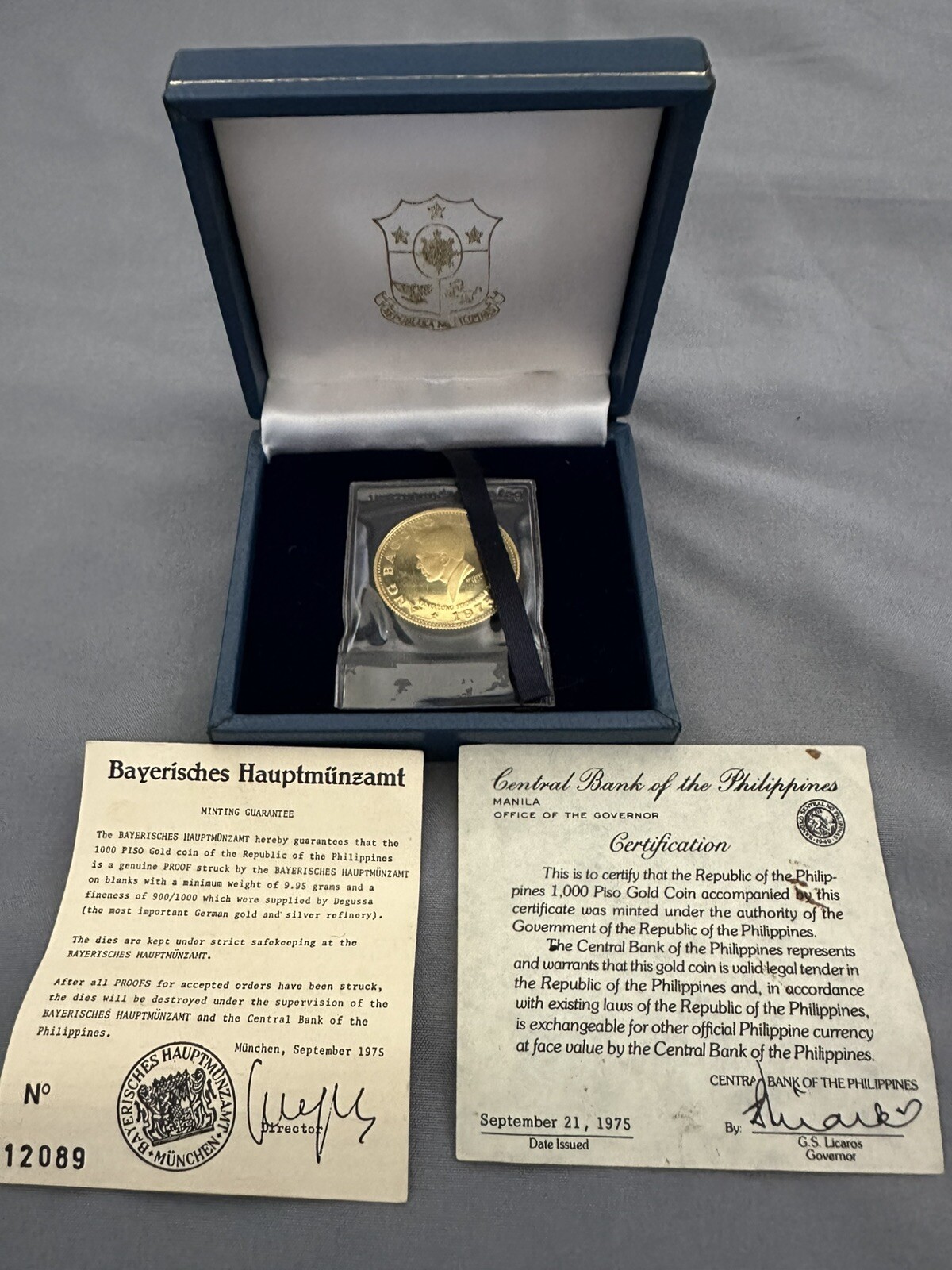 Philippines 1000 piso Ferdinand Emmanuel Edralin Marcos PR69 PCGS gold ...