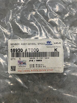 OEM 58930-AT000 ABS Wheel Speed Sensor Front/Left Ems for Kia Niro 2023 ...