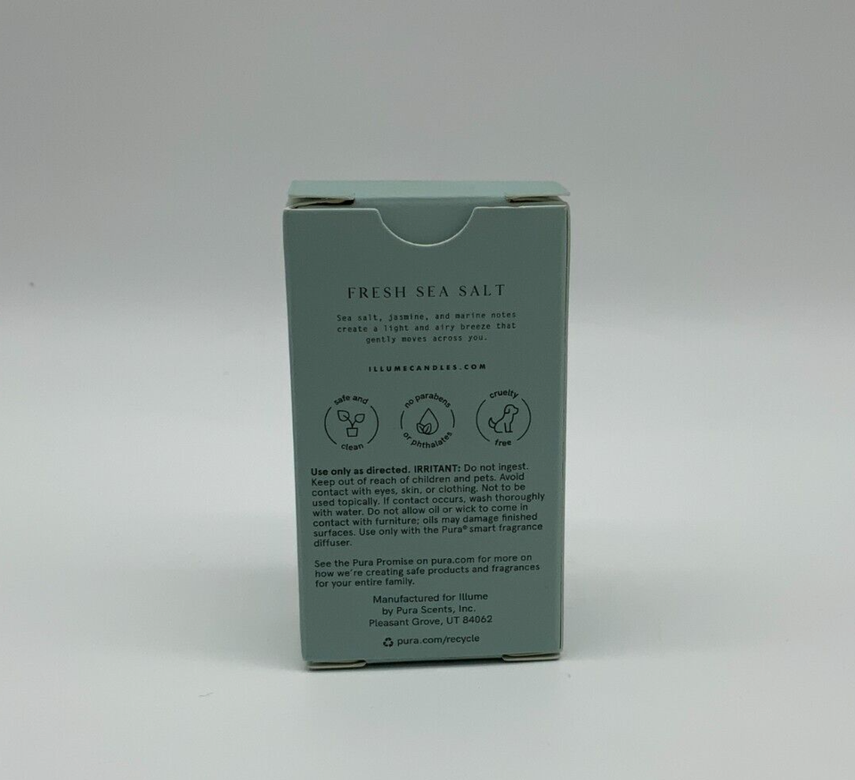 Pura Fresh Sea Salt Illume 2-Pack Fragrance Refill 0.33oz Each Smart ...