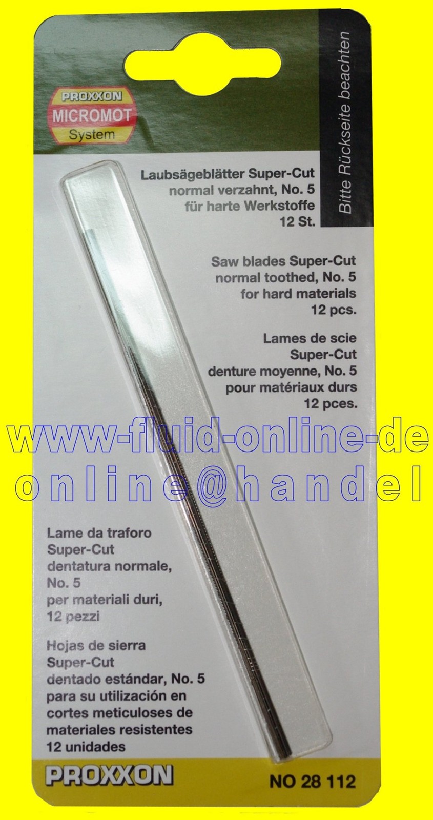 PROXXON 28112 Laubsägeblatt normal verzahnt 12 Blätter/Packung DSH ...