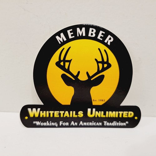 Vtg Whitetails Unlimited Member Deer Sticker Decal | eBay