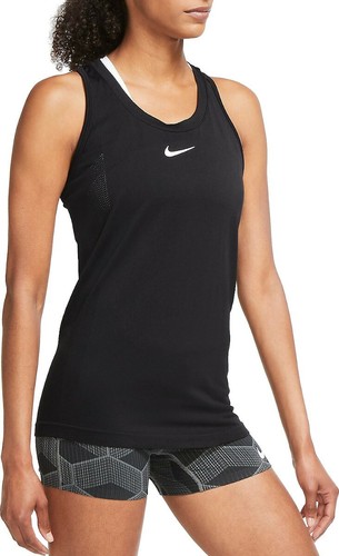 Women's Nike Running Infinite Black Tank Top Shirt CU3125-010 Medium ...