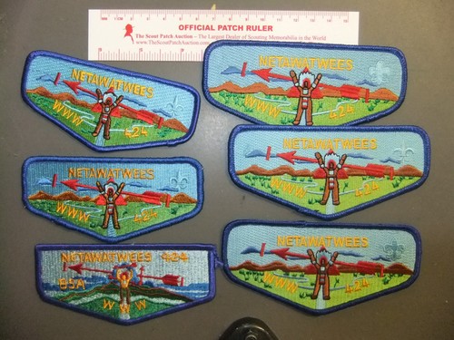 Boy Scout Lodge 424 Netawatwees 9 different Vigil flaps 7174CC | eBay