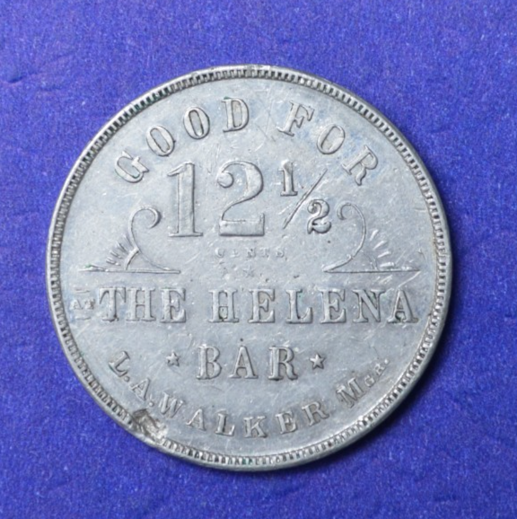 HELENA MONTANA THE HELENA HOTEL CO PICTORIAL MERCHANT TRADE TOKEN COIN ...