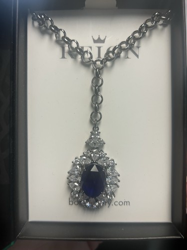 Bomb Party Reign Collection Necklace RBP7654 Lab Created Sapphire W ...