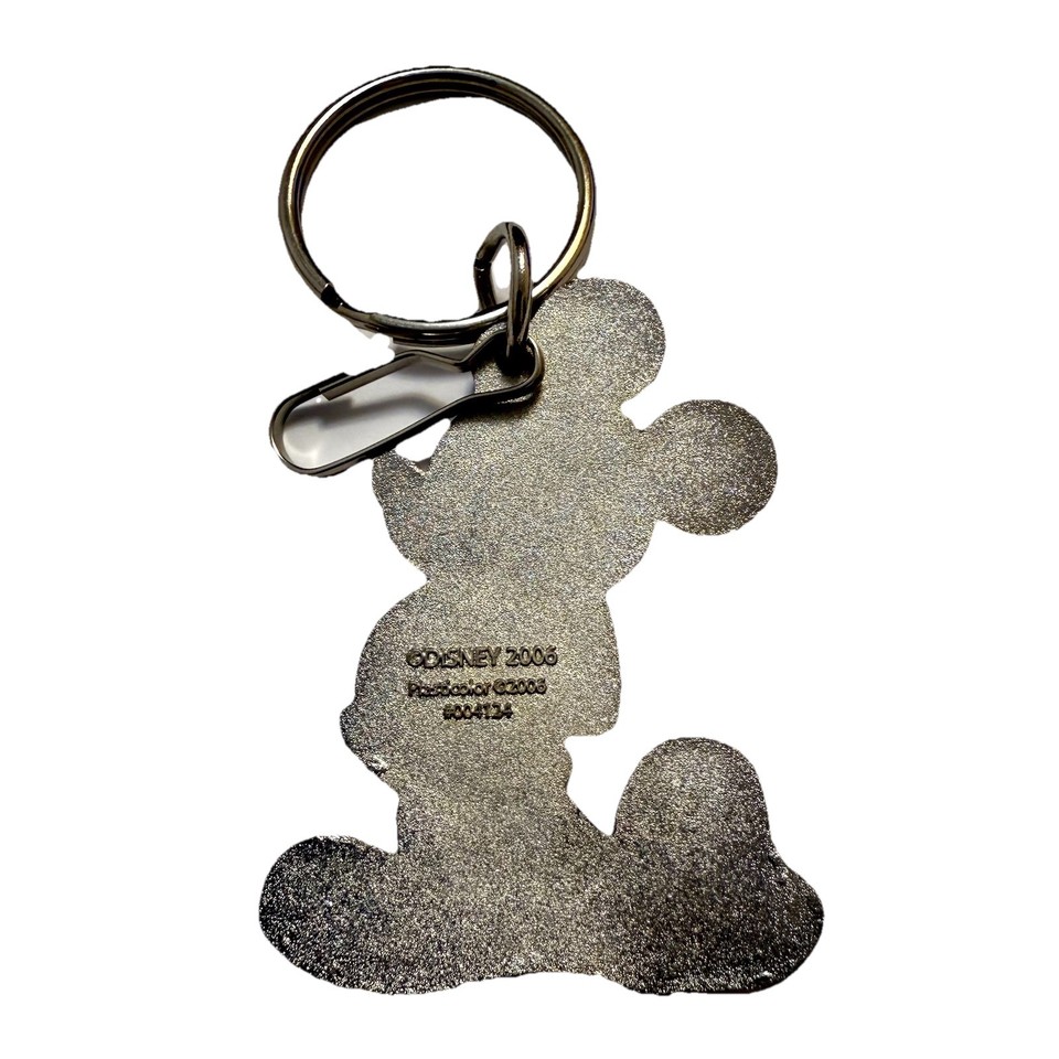 Vintage Disney Mickey Mouse Keychain For Women NICE! Enamel Metal Bag ...