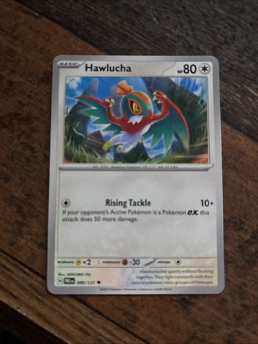 089/131 Hawlucha : Uncommon Card : Prismatic Evolutions : Pokemon TCG ...