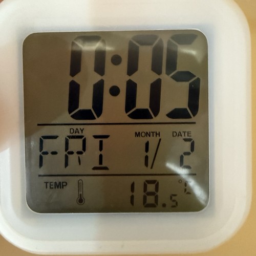 LED Ice Cube Digital Alarm Clock (plus batteries) | eBay