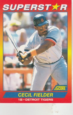 FREESHIPPING-MINT 1992 SCORE SUPERSTAR # 66 CECIL FIELDER DETROIT ...