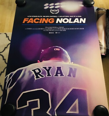 FACING NOLAN Original SS Single Sided 27x40 Movie Poster NOLAN RYAN BASEBALL | eBay