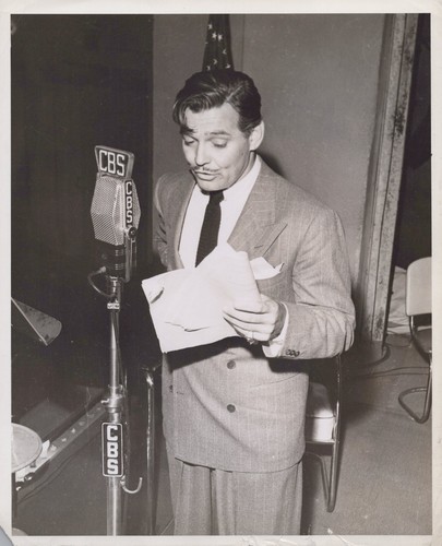 1943 HOLLYWOOD KING CLARK GABLE MGM HANDSOME PORTRAIT ORIGINAL WWII ...